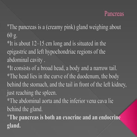 Pancreas.pptx well this is a file about pancrease | PPTX
