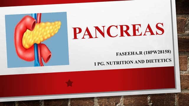 Histological structure of pancreas | PPTX