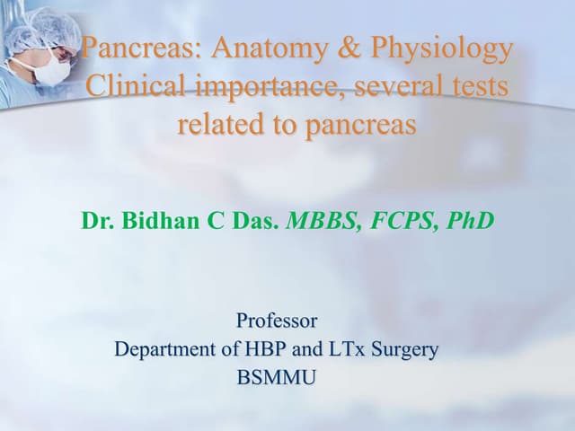 Histological structure of pancreas | PPTX