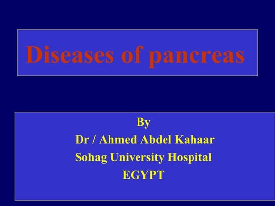 Pancreatic tumor | PPT