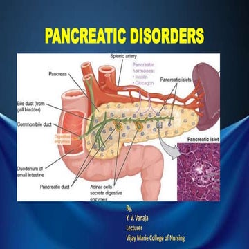 Pancreatic disorders | PPTX