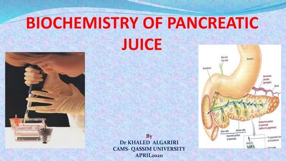 Pancreatic juice... | PPTX