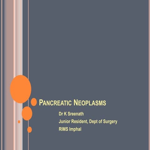 Pancreatic neoplasms | PPTX