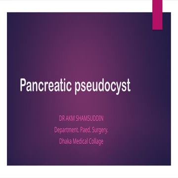 clinical presentation and management of Pancreatic pseudocyst.pptx