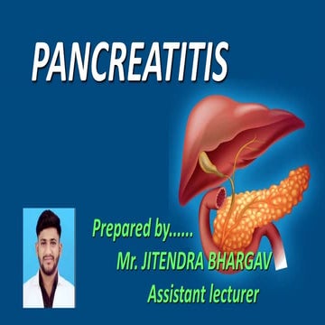 The PANCREATITIS Slide share in digestive system | PPTX