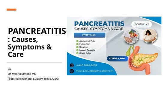 Types of pancreatitis and their symptoms | PPT