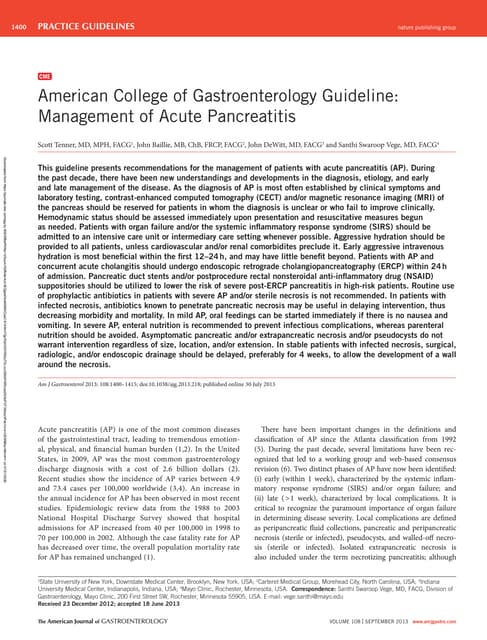 Acute Necrotizing Pancreatitis-Current Concepts and Latest Treatment ...