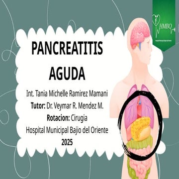 Pancreatitis Aguda que es un tema del abdomen agudo | PPTX