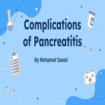 Pancreatitis Complications - pptx | PPT