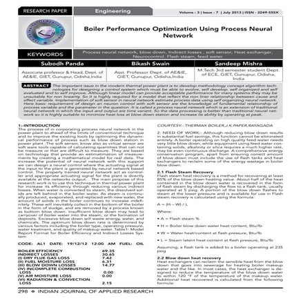 Boiler performance optimization using process neural network | PDF