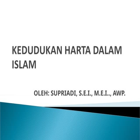 Materi Kuliah Pandangan-Islam-Terhadap-Harta.ppt