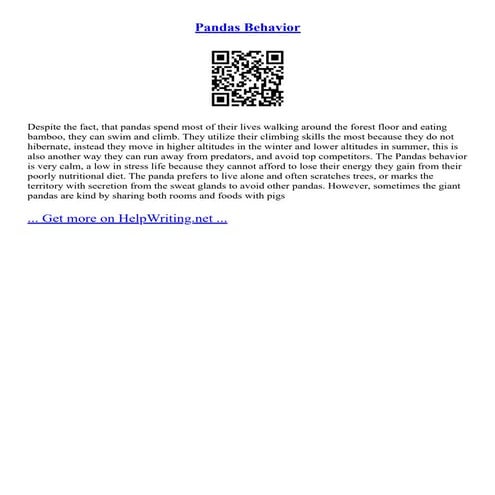 Pandas Behavior | PDF