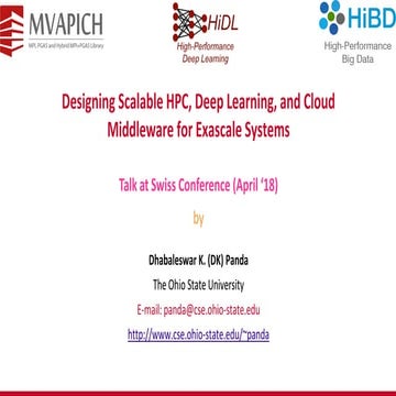 Designing Scalable Hpc Deep Learning And Cloud Middleware For Exascale Systems Ppt