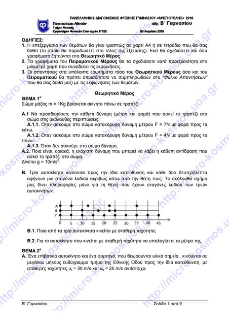 20 ΑΣΚΗΣΕΙΣ ΣΤΟΥΣ ΝΟΜΟΥΣ ΤΟΥ ΝΕΥΤΩΝΑ | PDF