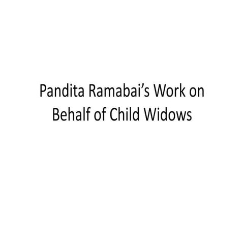 Panditaramabaiprsxsxcsxszxesentation 1pptx