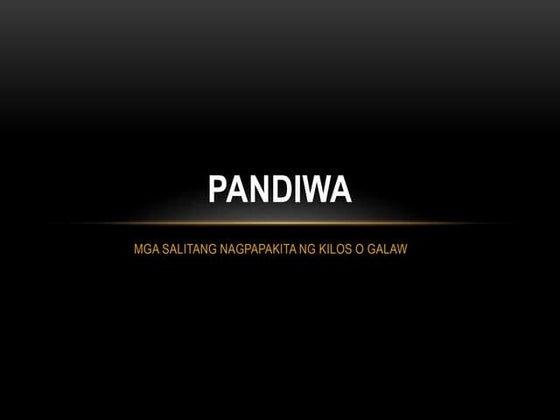 Pandiwa | DOCX