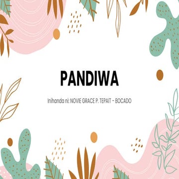 Pandiwa: Pokus ng Pandiwa, Kaganapan ng Pandiwa | PPTX