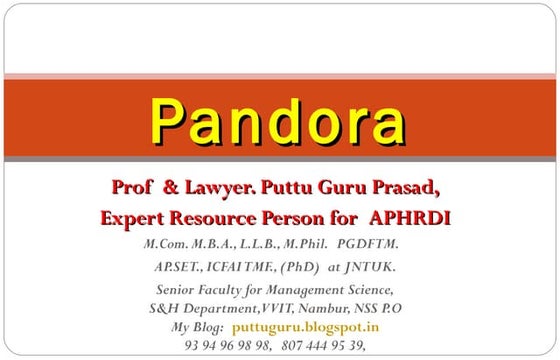 PANDORAS BOX QUESTIONS AND EXERCISES FOR G10 | PPTX