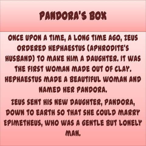 Pandora’s box | PPTX
