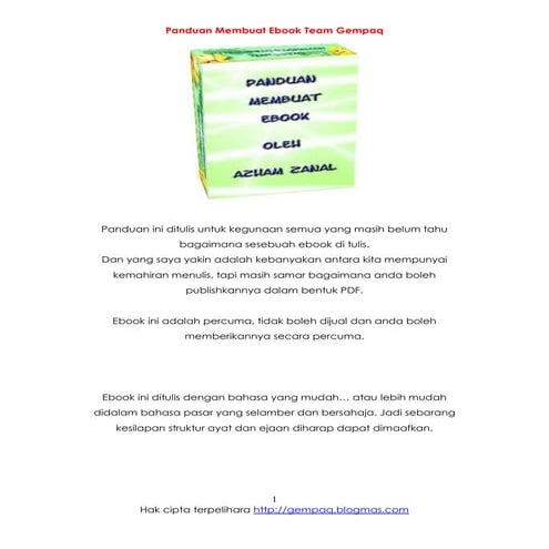 Panduan membuat-ebook | PDF