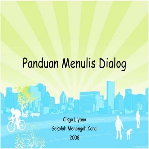 Panduan Menulis Dialog | PPT