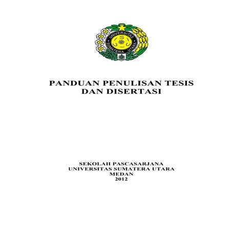 Panduan penulisan tesis dan disertasi | PDF