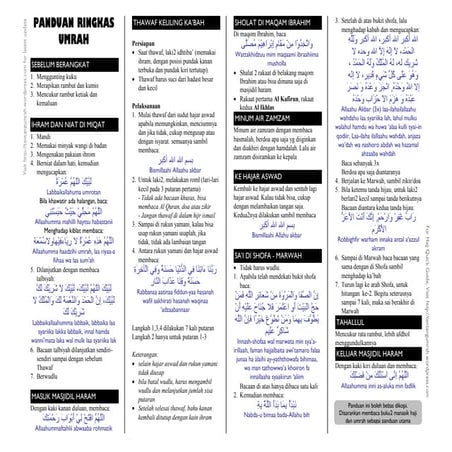 Panduan ringkas-umrah-v3 | PDF