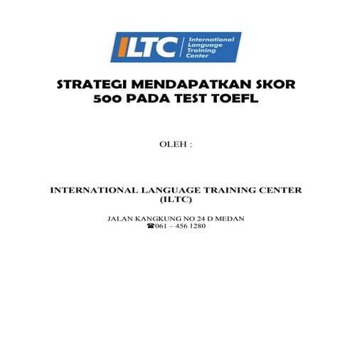 Panduan toefl-test | PDF