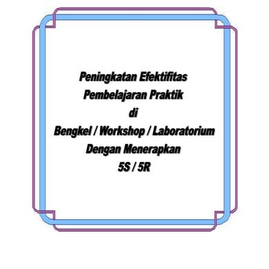 Panduan 5 s di bengkel sekolah | DOCX