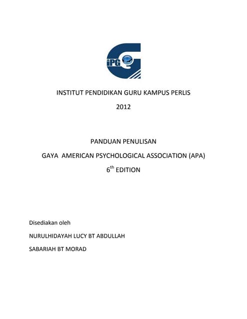 Cara penulisan-bibliografi (apa style) | PDF
