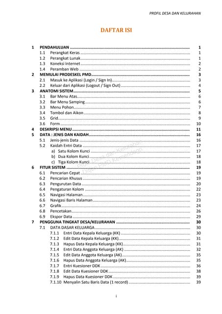 Buku panduan si prodeskel pmd | PDF