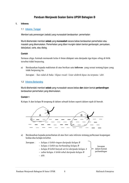Teknik menjawab soalan sains | DOCX