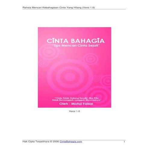 Panduan cinta bahagia | PDF