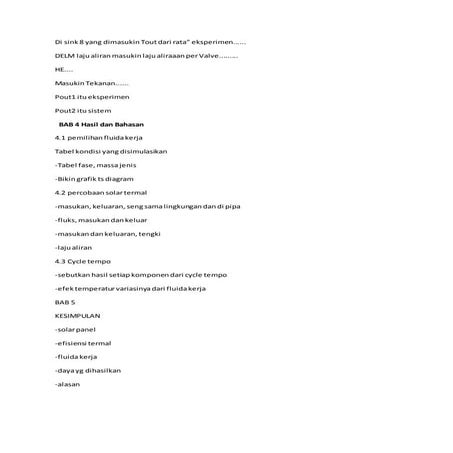 Panduan cycle tempo | DOCX