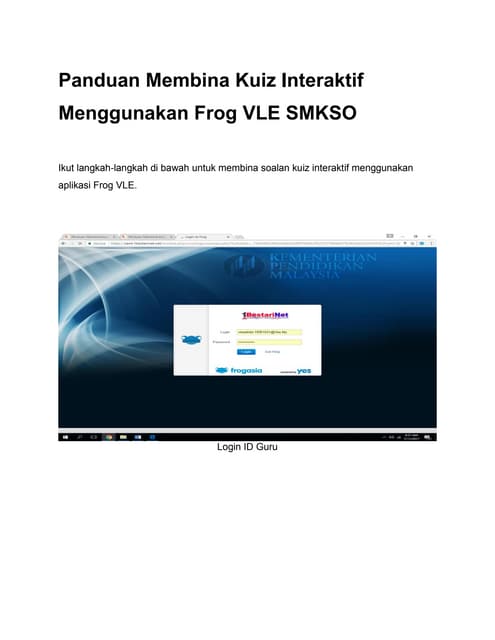 Nota asas google docs dan Frog VLE | PPT