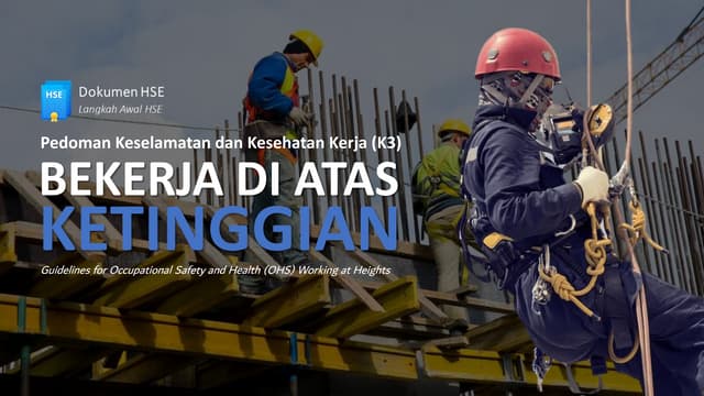 Presentasi K3 - Bekerja di Ketinggian.pptx