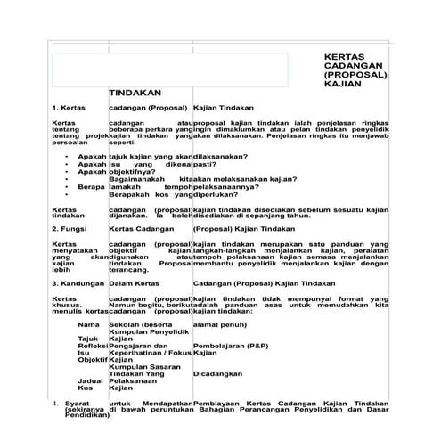 Panduan kertas cadangan_kajian_tindakan | PDF