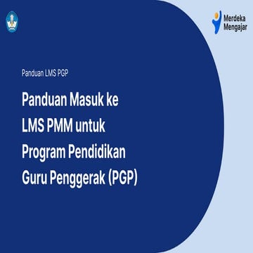 Panduan/Tutorial Masuk LMS PMM - Feb2024 | PDF