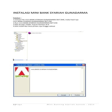 Panduan mini banking syariah | SabilaKomputama | 085647186616 | PDF