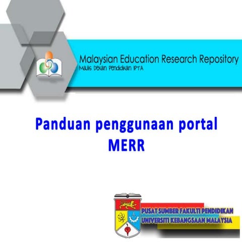Panduan penggunaan merr | PPTX