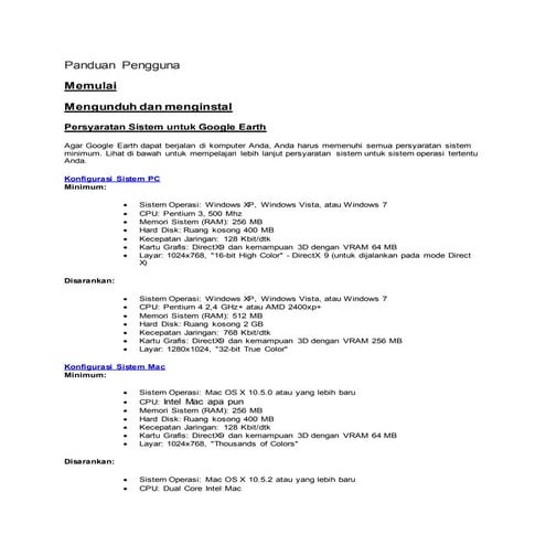 Panduan Pengguna Google Earth Pro Docx