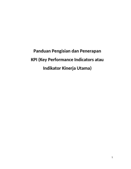 Contoh kpi | PPT