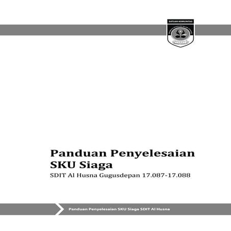 Panduan Penyelesaian SKU Siaga | PDF