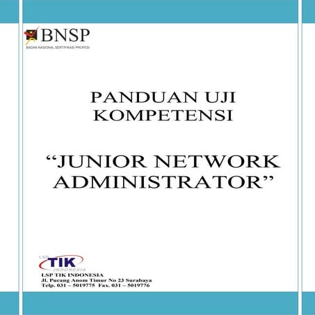 Panduan permhonan dan aplikasi asesmen junior network administrator | PDF