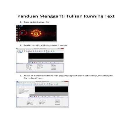 Panduan running text | PDF