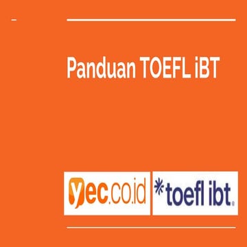 Panduan TOEFL iBT - YEC (1).pdf.Eng#lish | PDF