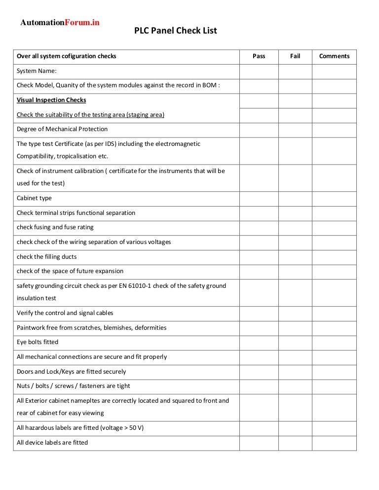 Panel Check list panel-check-list