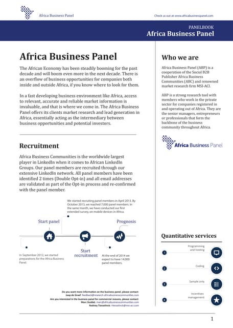 Africa Business Communities Presentations