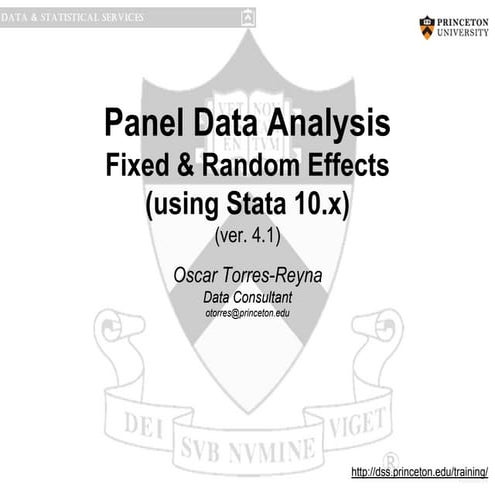 Paneldataanalysis Pdf