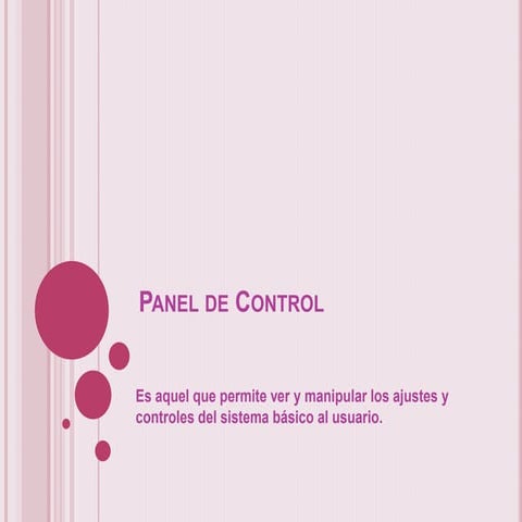 Panel de control | PPTX